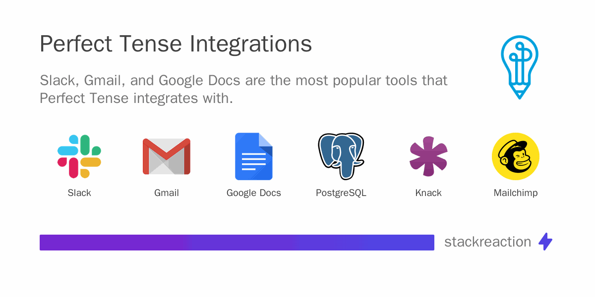 Perfect Tense Integration & Workflow Automation 2024 - StackReaction