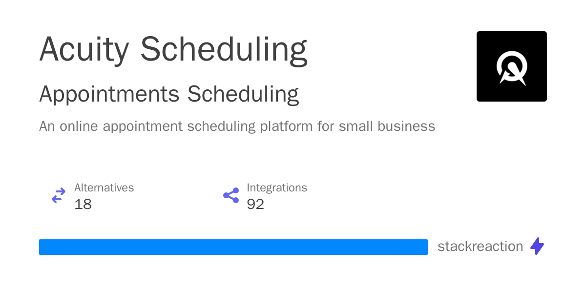 Acuity Scheduling Integrations, Alternatives and more in 2024