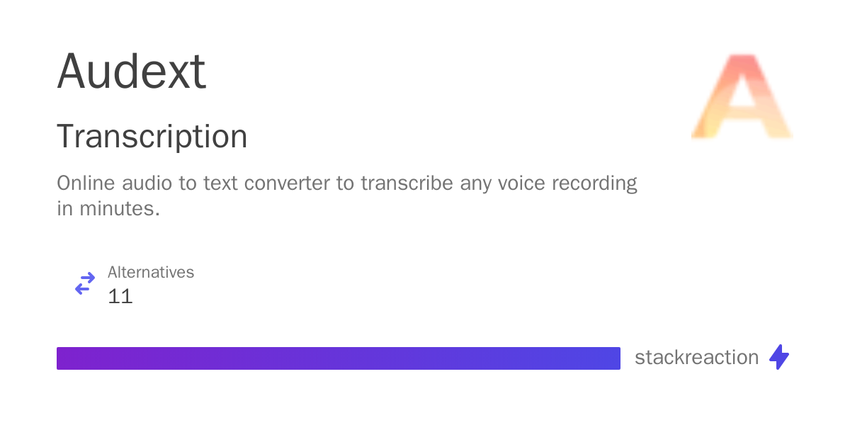 Audext Integrations, Alternatives and more in 2025