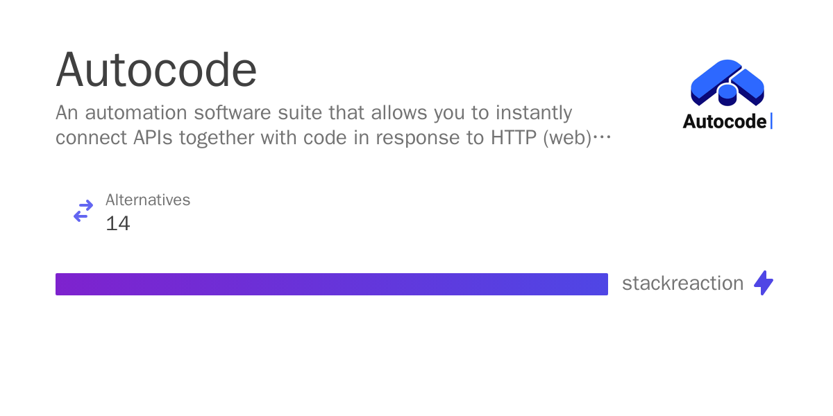 Autocode Integrations, Alternatives and more in 2025