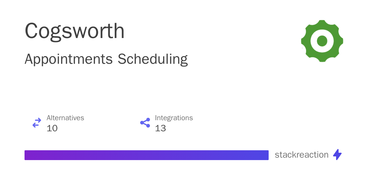 Cogsworth Integrations, Alternatives and more in 2024