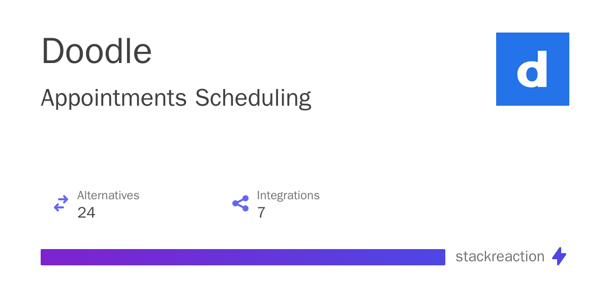 Doodle Integrations, Alternatives and more in 2025