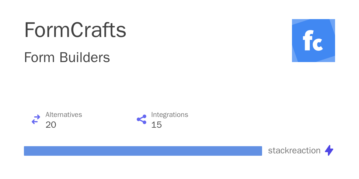 FormCrafts Integrations, Alternatives and more in 2025