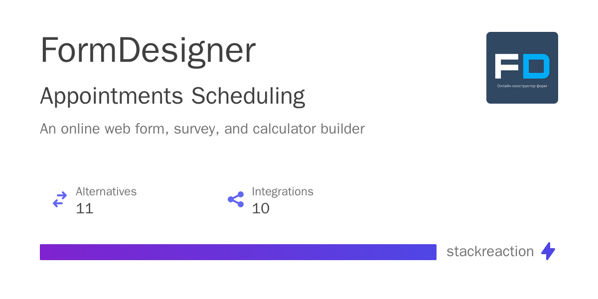 FormDesigner Integrations, Alternatives and more in 2025