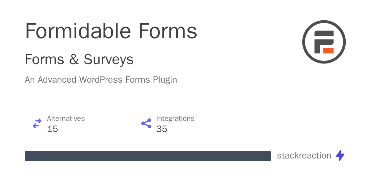 Formidable Forms Integrations, Alternatives and more in 2025