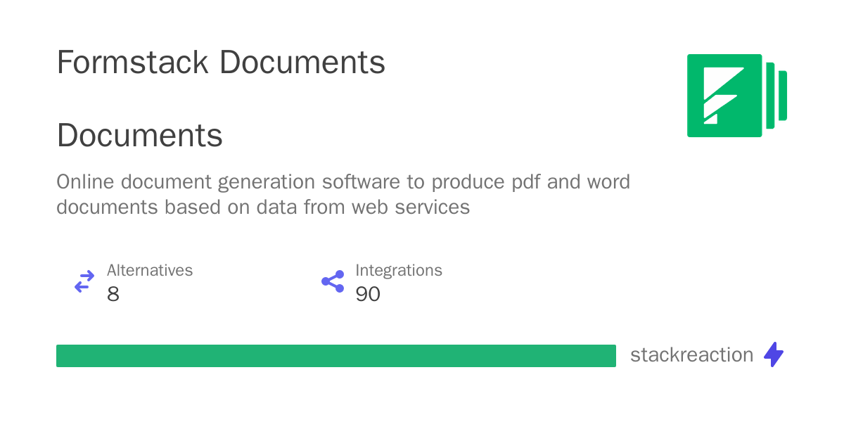 Formstack Documents Integrations, Alternatives and more in 2025