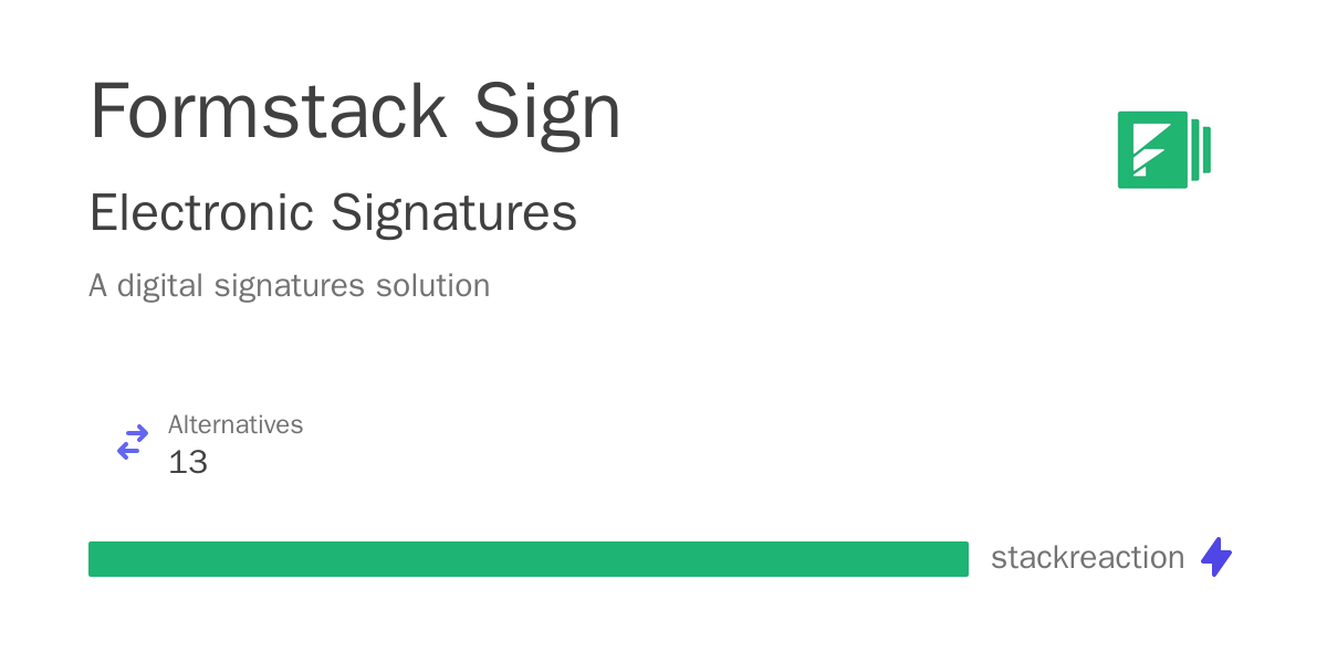 Formstack Sign Integrations, Alternatives and more in 2025