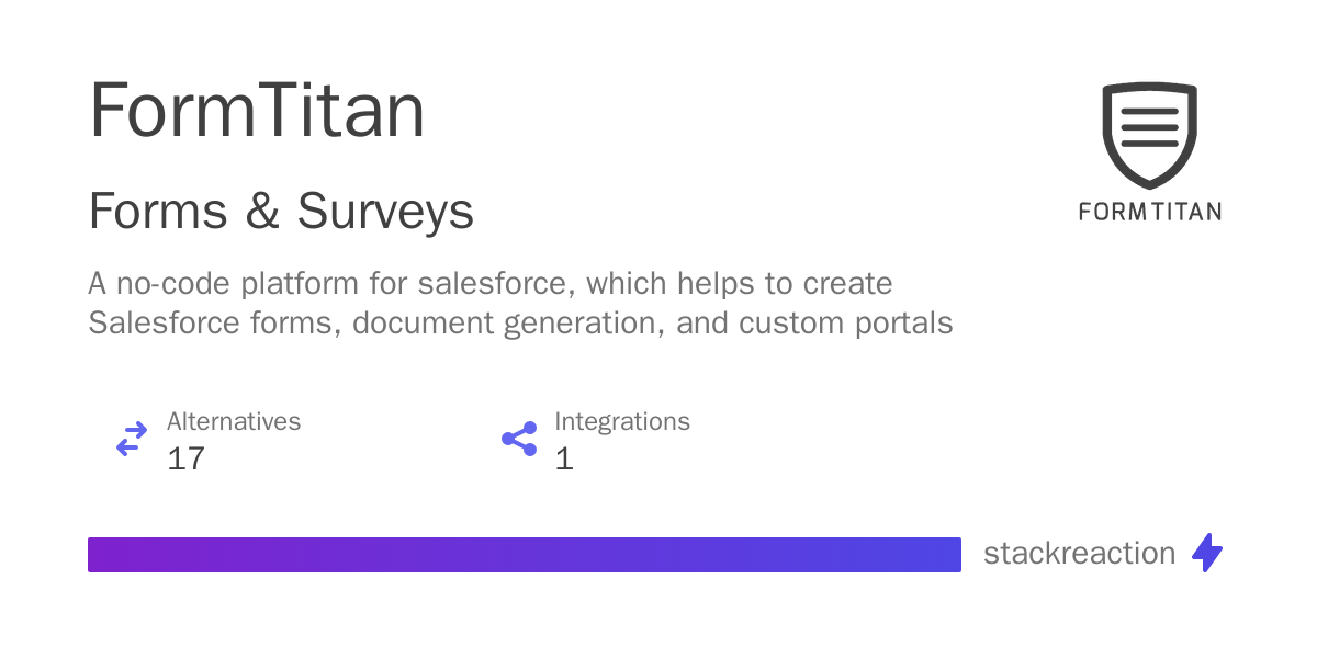 FormTitan Integrations, Alternatives and more in 2025