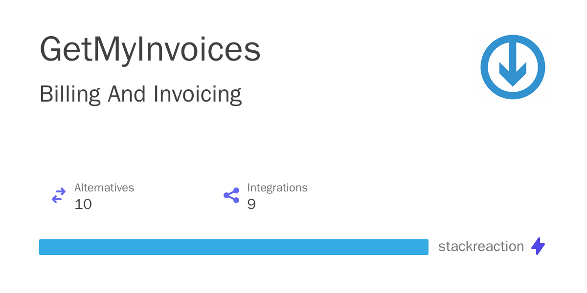 GetMyInvoices Integrations, Alternatives and more in 2025