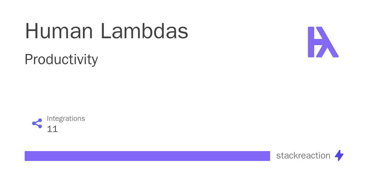 Human Lambdas Integrations, Alternatives and more in 2026