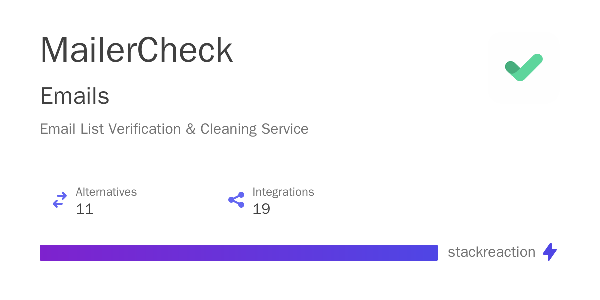 MailerCheck Integrations, Alternatives and more in 2025