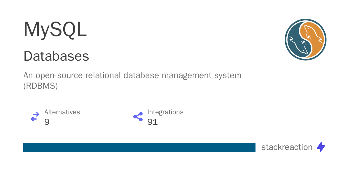 MySQL Integrations, Alternatives and more in 2025