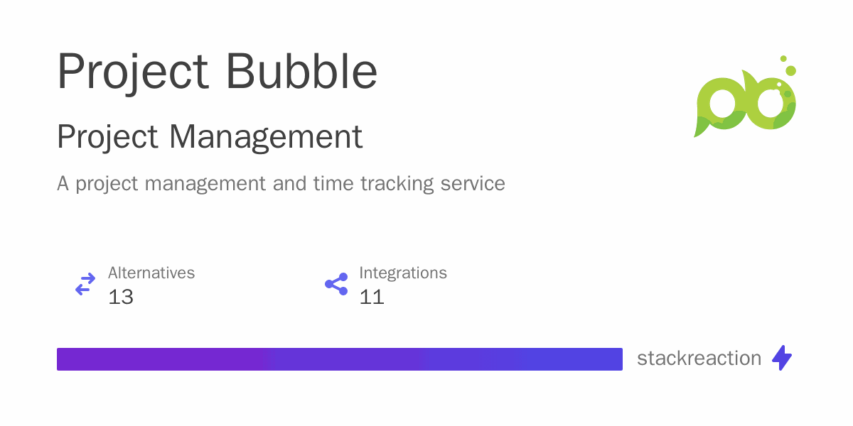 Project Bubble Integrations, Alternatives and more in 2025