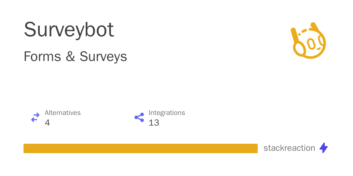 Surveybot Integrations, Alternatives and more in 2025