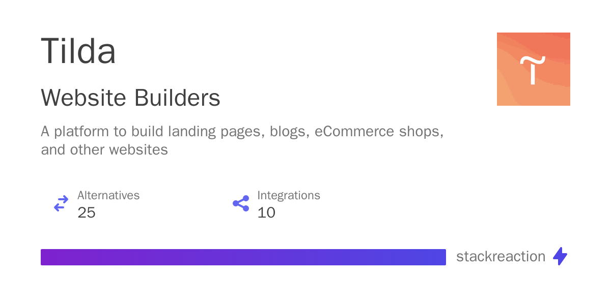 Tilda Integrations, Alternatives and more in 2025