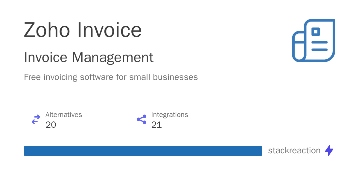 Zoho Invoice Integrations, Alternatives and more in 2025
