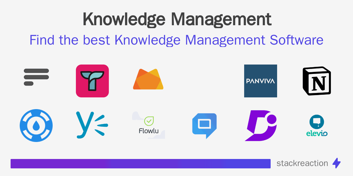 Find the best Knowledge Management Software