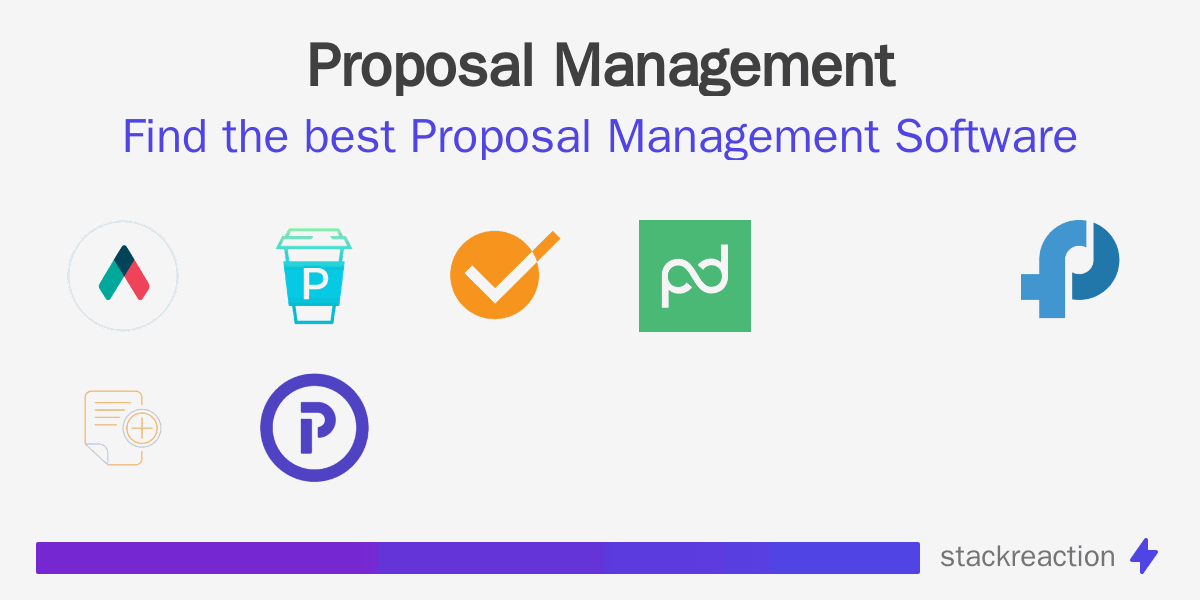 Find the best Proposal Management Software