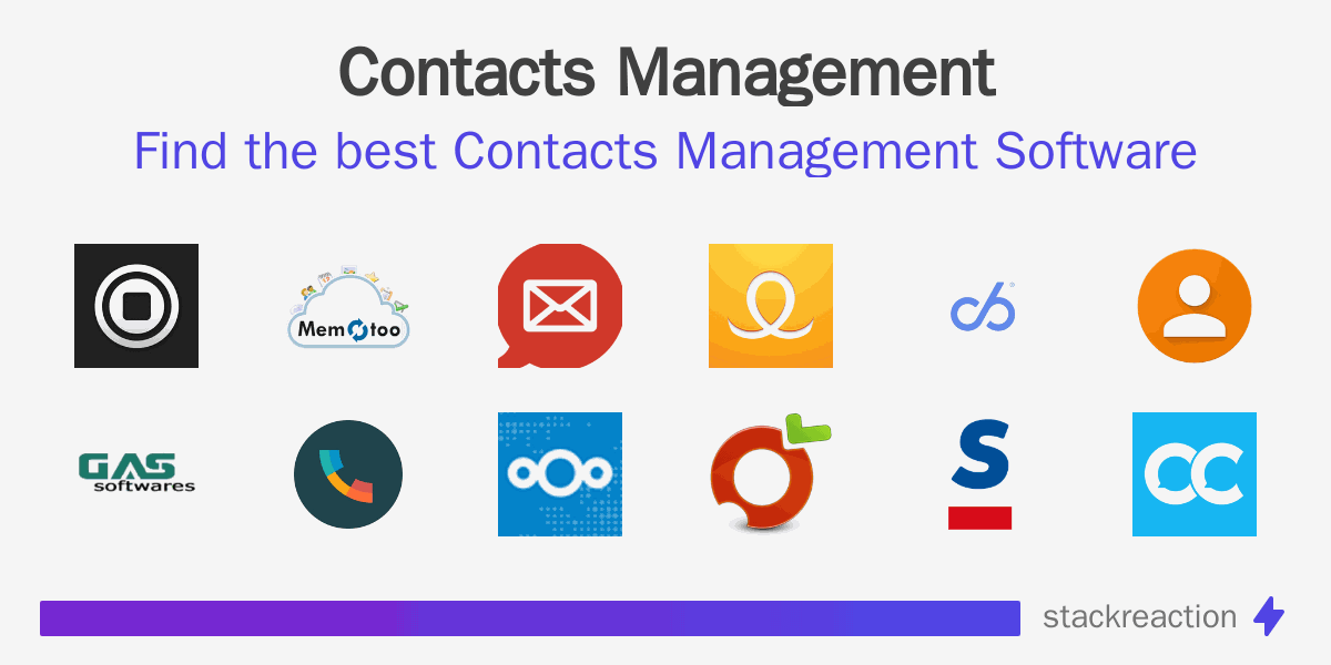 Find the best Contacts Management Software