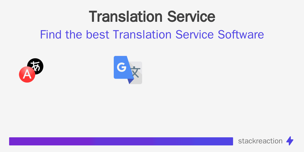 Find the best Translation Service Software