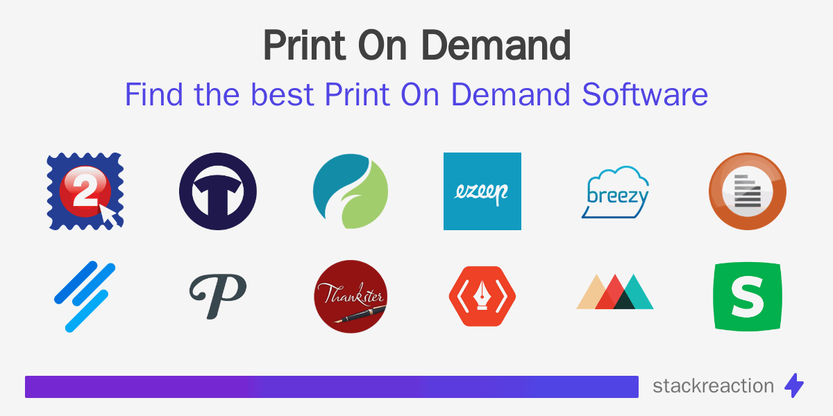 Find the best Print On Demand Software