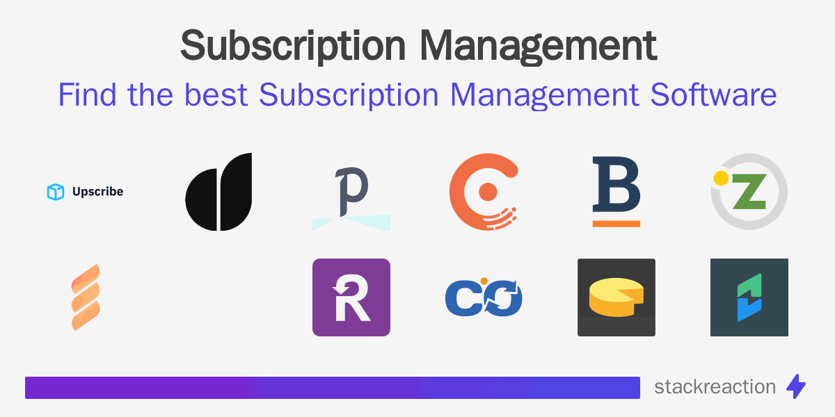 Find the best Subscription Management Software