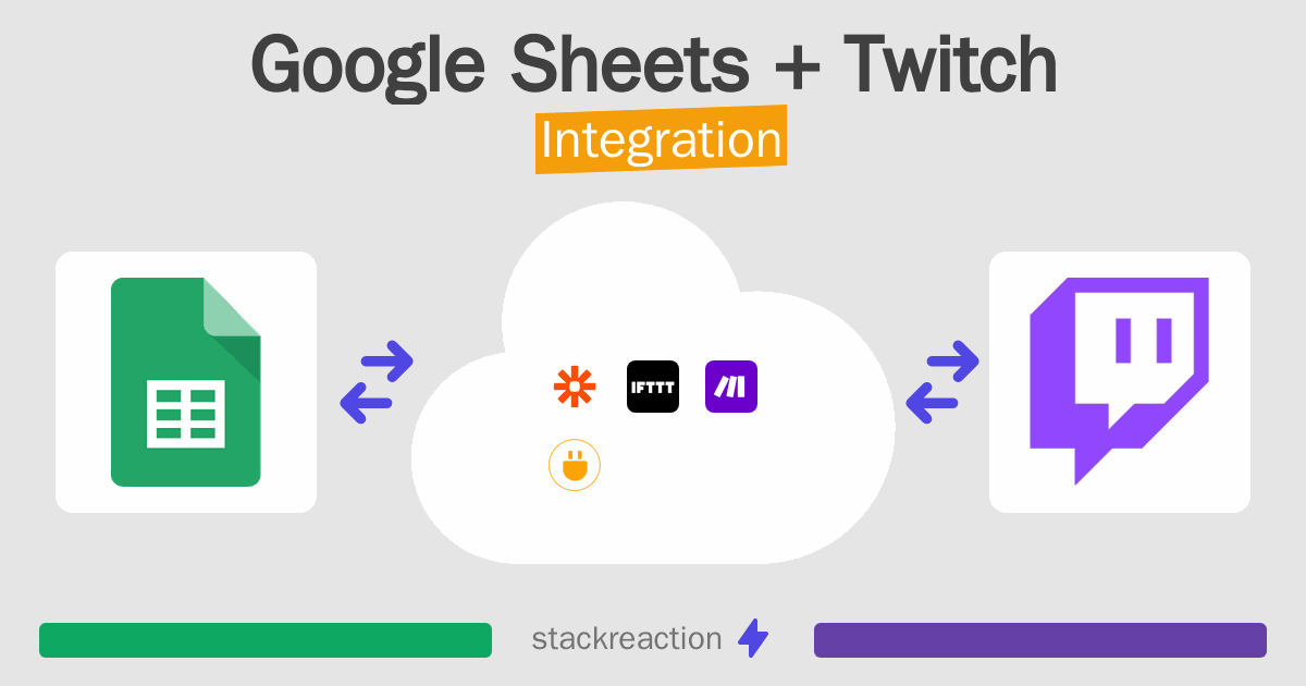 How to connect Google Sheets and Twitch - App Integrations - Stackreaction