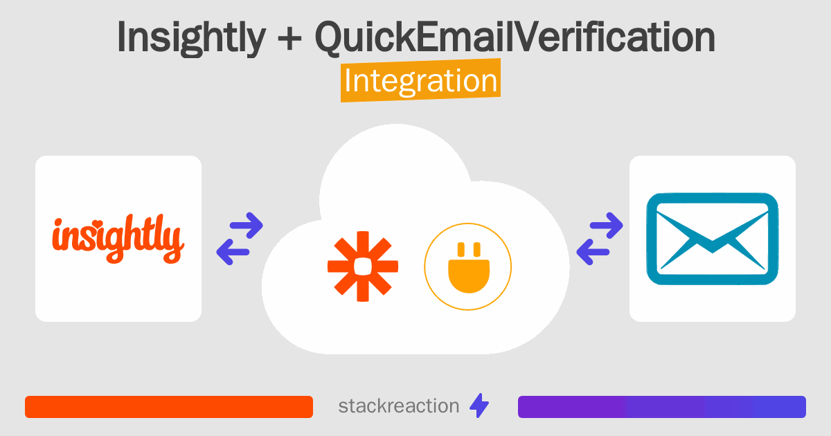 How to connect Insightly and QuickEmailVerification - App Integrations - Stackreaction