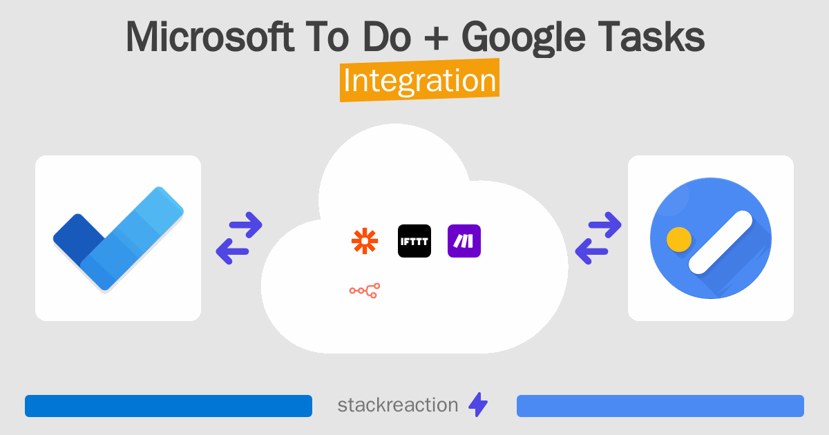 How to connect Microsoft To Do and Google Tasks - App Integrations - Stackreaction