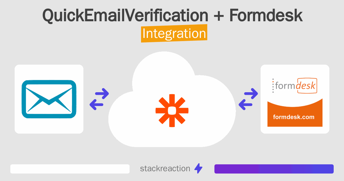 How to connect QuickEmailVerification and Formdesk - App Integrations - Stackreaction