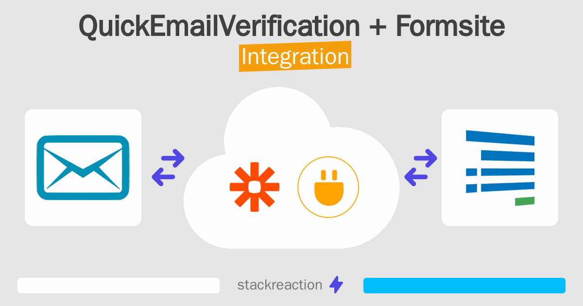 How to connect QuickEmailVerification and Formsite - App Integrations - Stackreaction