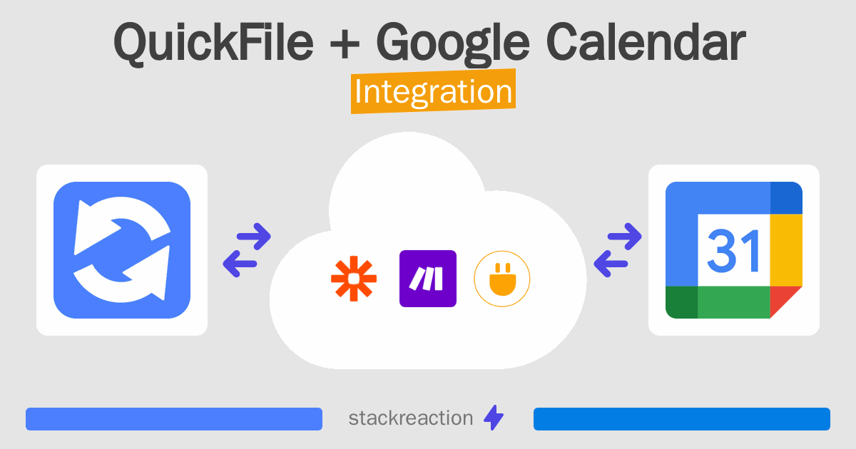 How to connect QuickFile and Google Calendar - App Integrations - Stackreaction